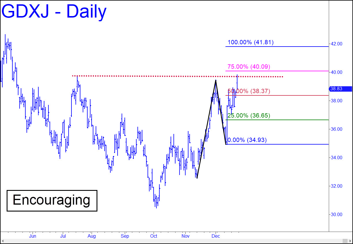 GDXJ - Junior Gold Miner ETF (Last:38.83) - Ricks Picks