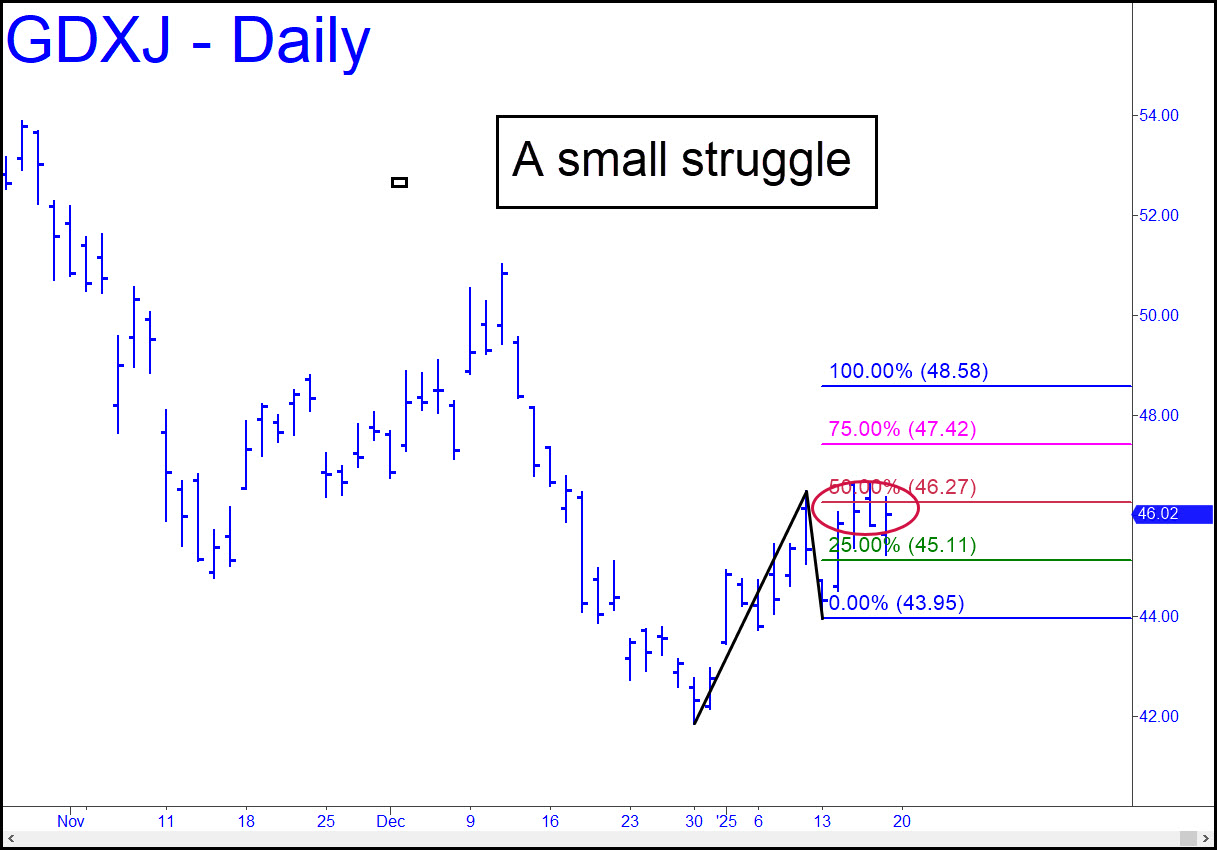 GDXJ - Junior Gold Miner ETF (Last:46.02) - Ricks Picks